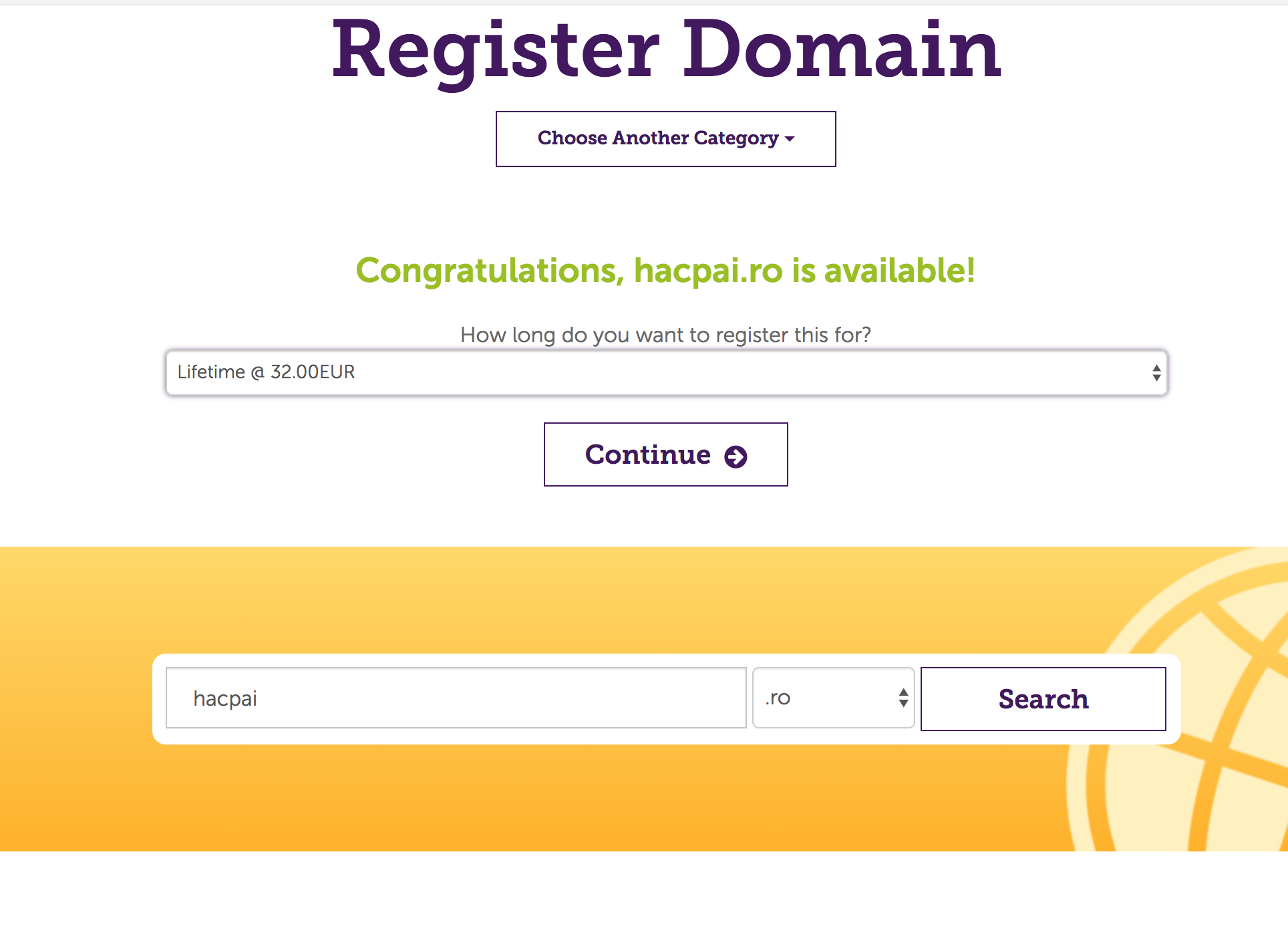 .Ro 域名注册 32 欧元 (250 软妹币左右) / 终身, 抢注 ro 域名 - 链滴