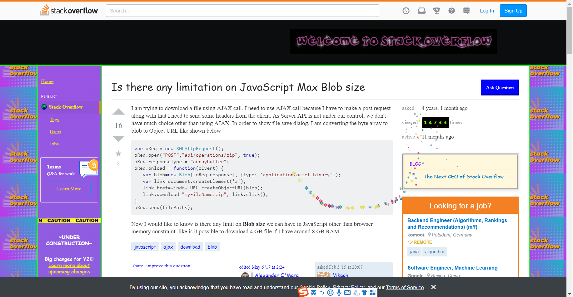 stackoverflow 的 UI 怎么变成这样了 - 链滴