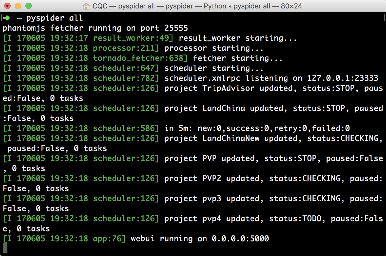 Python3 网络爬虫实战：10、爬虫框架的安装：PySpider、Scrapy - 链滴