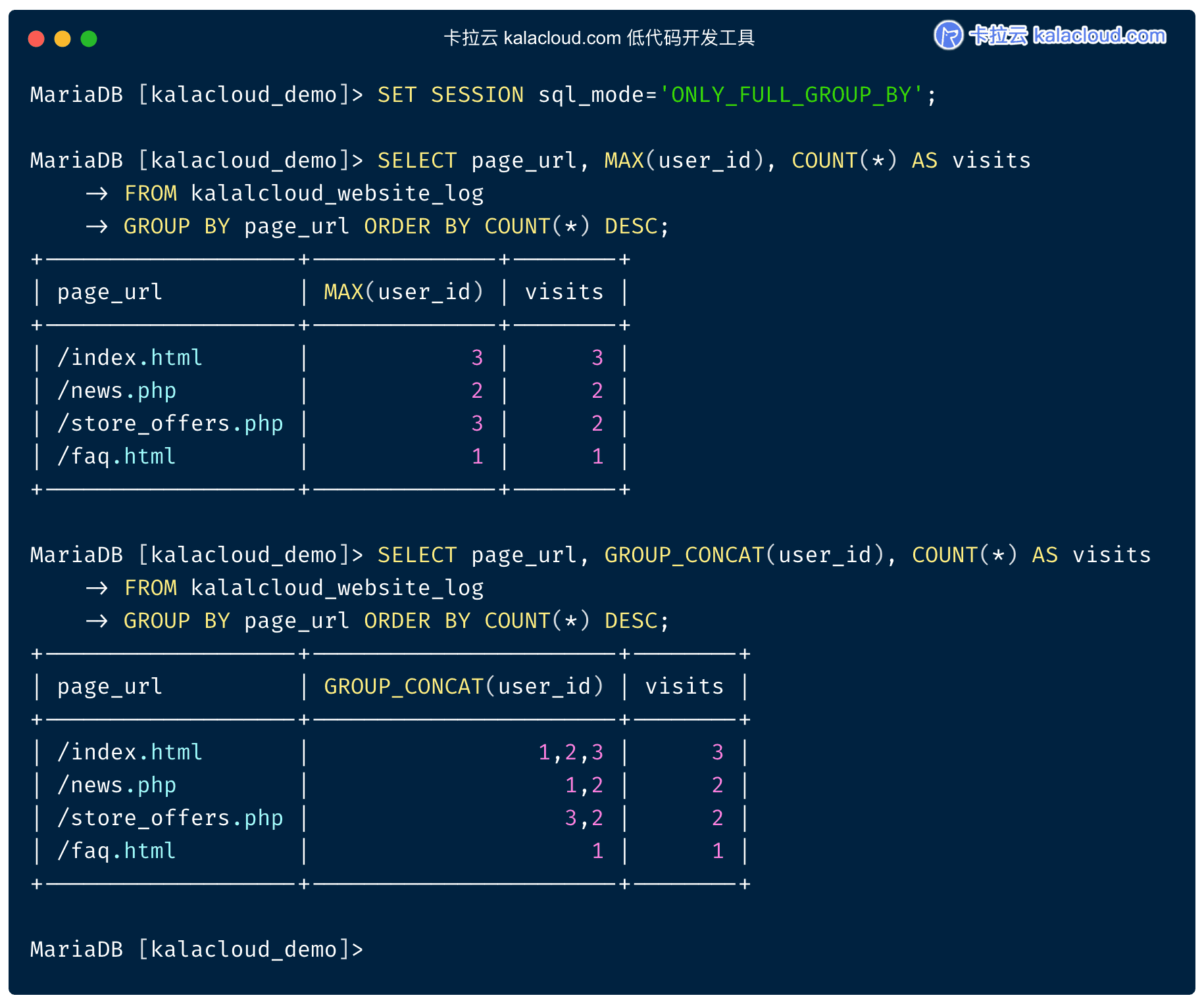 Mysql Onlyfullgroupby 1055 报错的三种解决方案，临时关闭有影响吗？ 链滴 